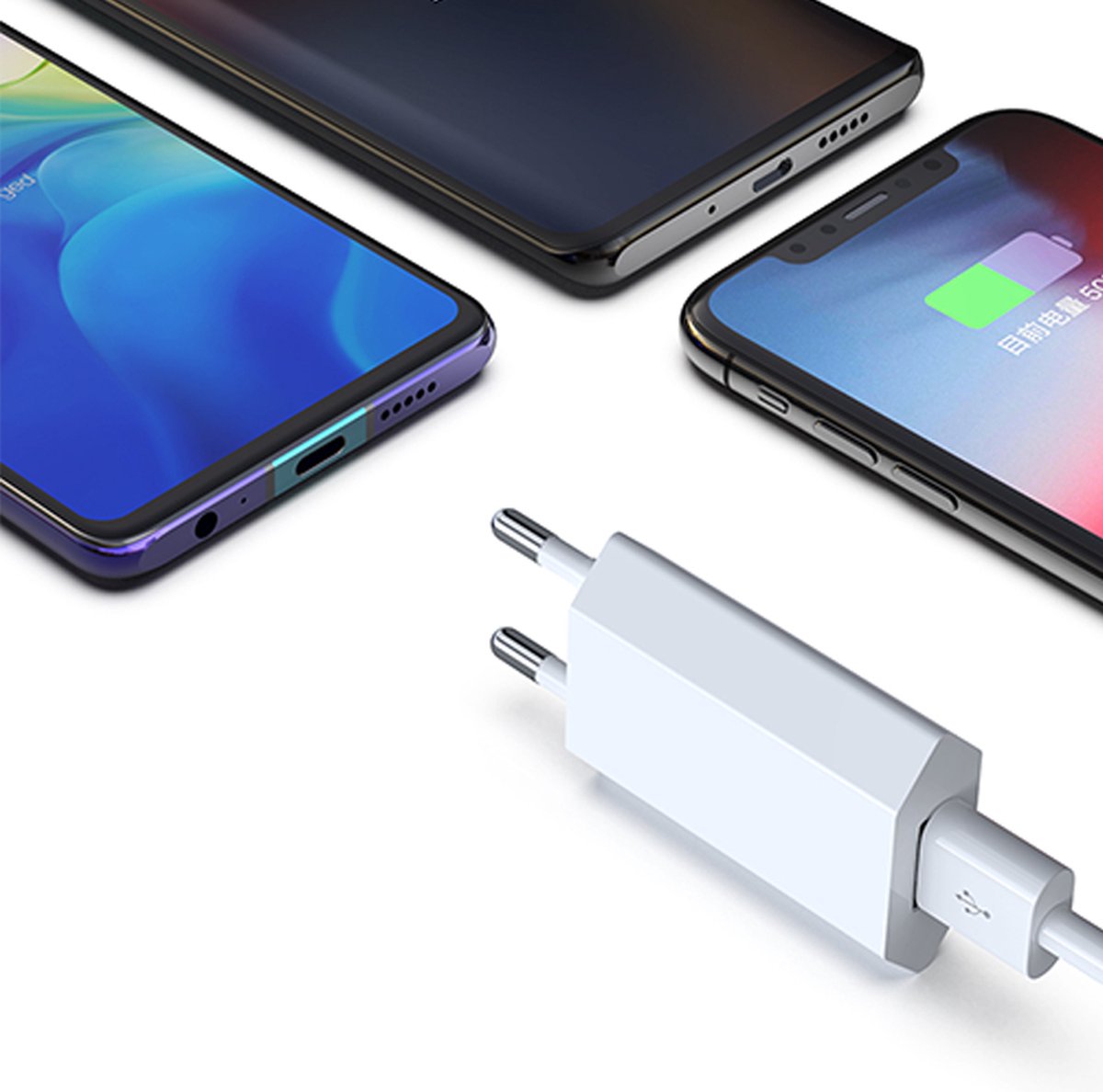 USB adapter - 1 stuks - Oplaad adapter - USB stekker - Reisstekker ...