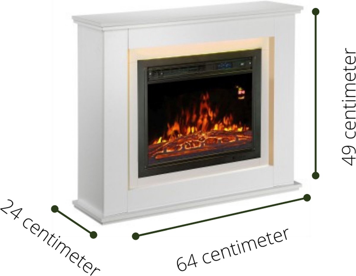 Thuys Elektrische Kachel - Haarden Vrijstaand met Verwarming ...