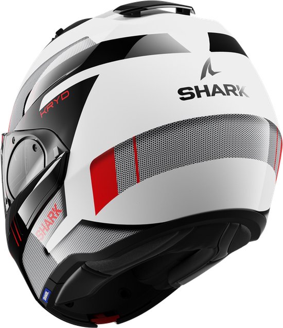 Shark Evo Es Kryd Wit Zwart Rood WKR Systeemhelm M | bol.com