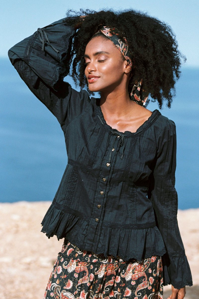 isla ibiza bonita - boho Blouse Es Vedra - damesblouse lange mouwen - dames blouse -... | bol.com