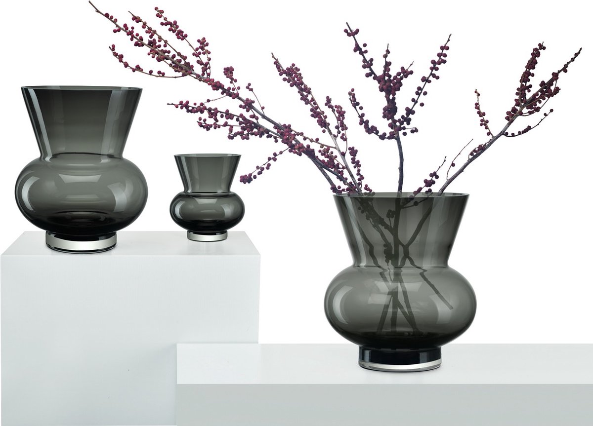 Stijlvolle grote vaas - SOLDEN-21% - modern-klassieke luxe glazen vaas ...
