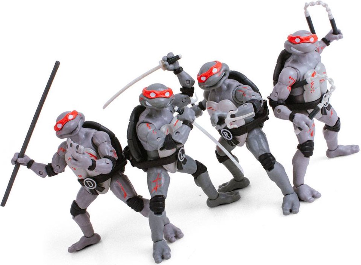 Teenage Mutant Ninja Turtles BST AXN Action Figure 4-Pack Battle ...