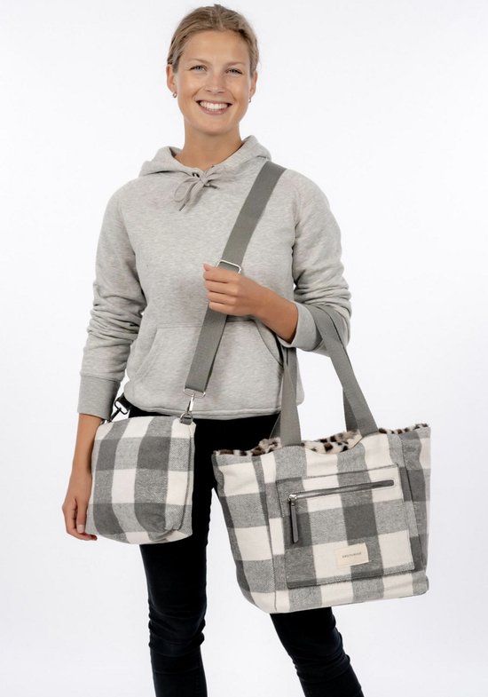 Emily & Noah - Ingeborg - Cityshopper Groot - lightgrey | bol.com