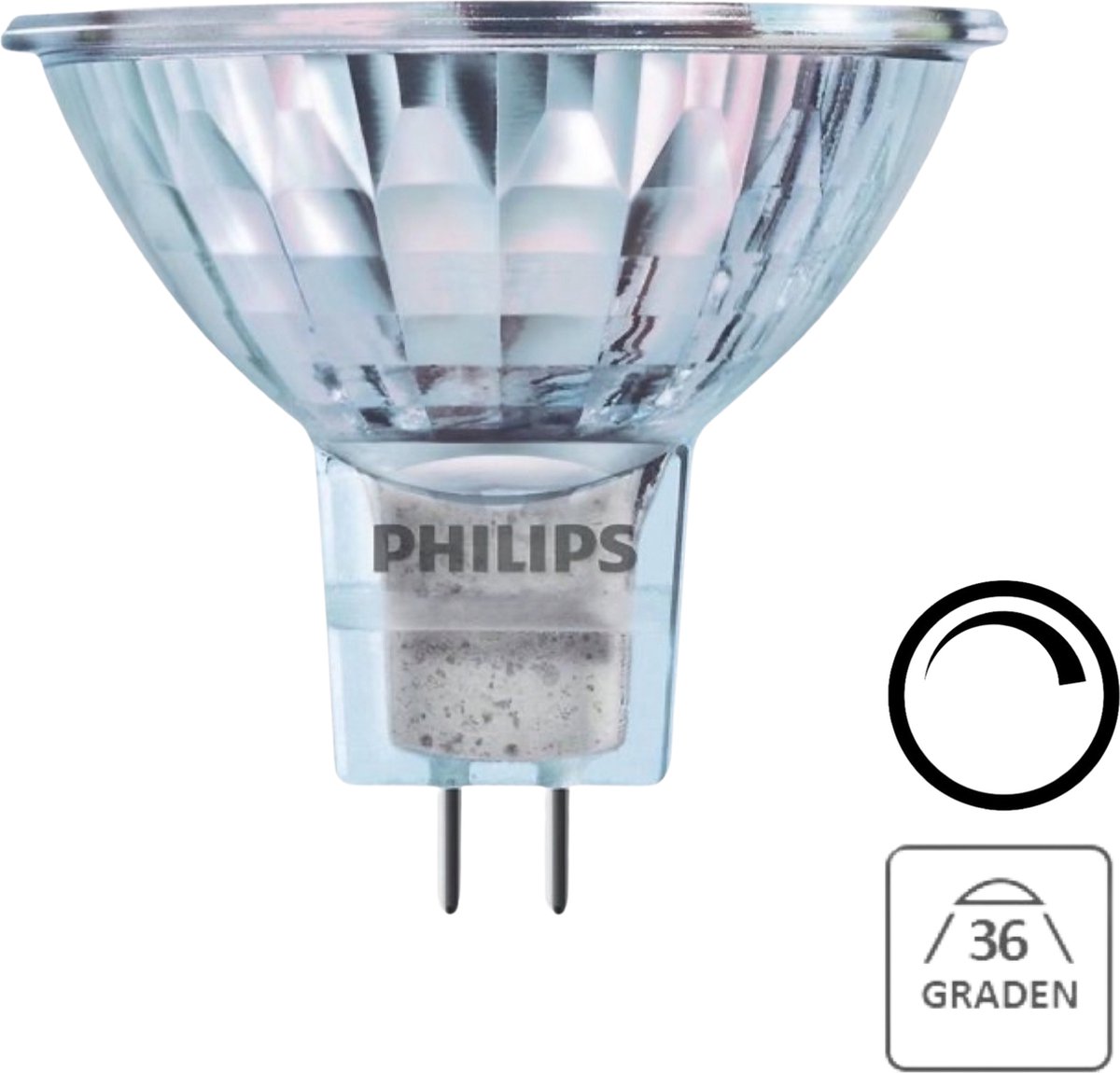 Philips - Halogeen - Spot - 35 Watt - GU5.3 (fitting) - 12 Volt - Koudlichtspiegel -... | bol.com