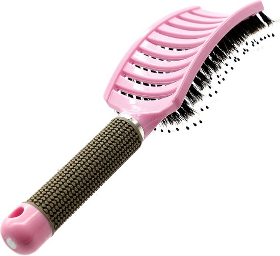 DreamGlow Antiklit Haarborstel Roze | haarborstel | Detangle Brush | kappers borstel|... | bol.com