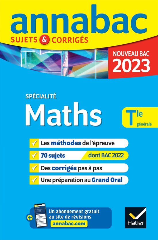 Annales du bac Annabac 2023 Maths Tle générale (spécialité) (ebook), Collectif |... | bol