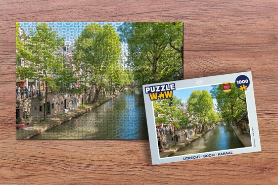Puzzel Utrecht - Boom - Kanaal - Legpuzzel - Puzzel 1000 stukjes ...