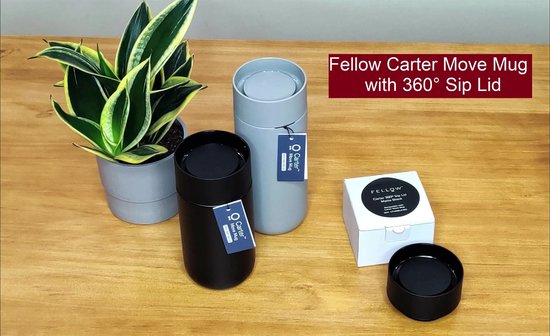 Fellow - Carter Move Mug 360 Sip Lid - Stone Blue - Insulated Mug 473ml ...