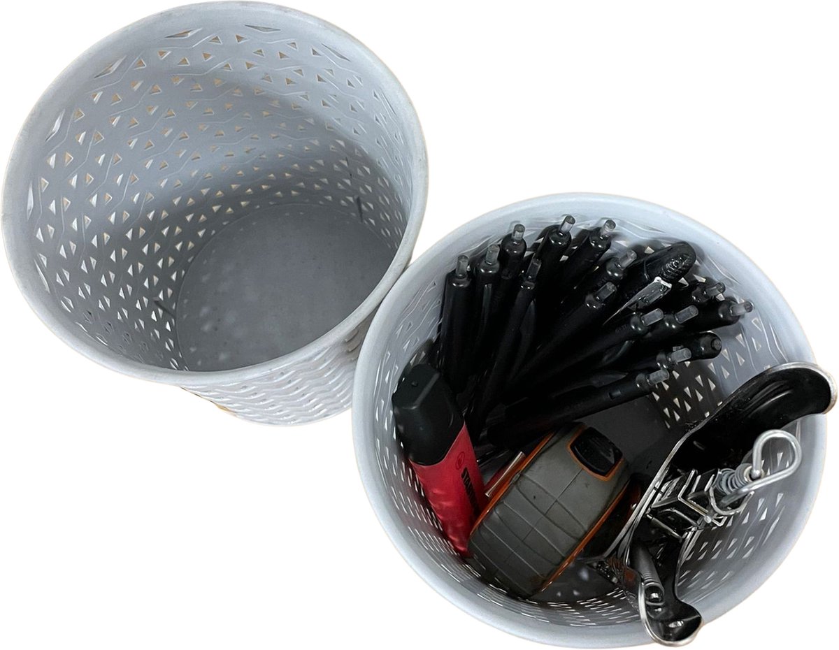 Curver Opbergmandjes - Set Van 2 - Bureau Organizer - Pennenbakjes ...