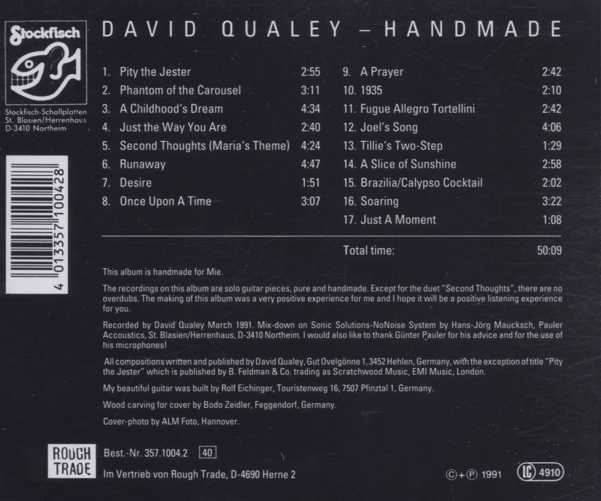 David Qualey - Handmade (CD), David Qualey | CD (album) | Muziek | bol.com