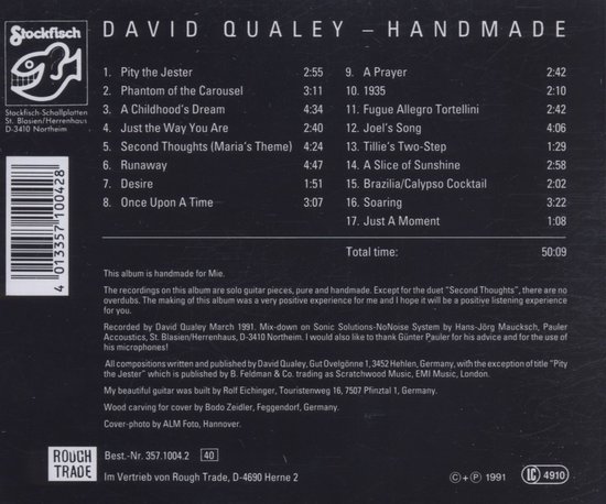 David Qualey - Handmade (CD), David Qualey | CD (album) | Muziek | bol