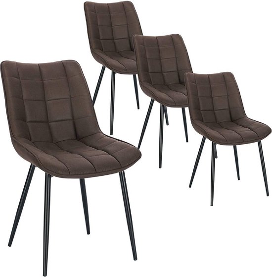 Kamyra® Stoffen Stoelen - Eetkamerstoelen - Stof - Voor bij de Eettafel ...