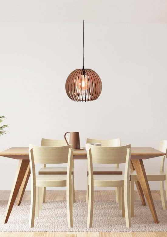 Olivios Design hanglampen hanglamp hout Campo 3.2mm multiplex grote ...