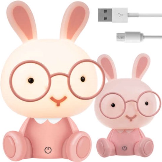 Oneiro's Luxe - LED - ⌀ 23x15x13cm - Roze - Kinder Nachtlampje ...