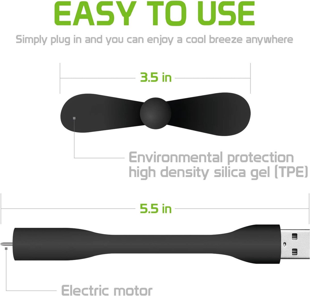 Doodadeals® | Laptop Ventilator | USB Ventilator Flexibel | USB Fan ...