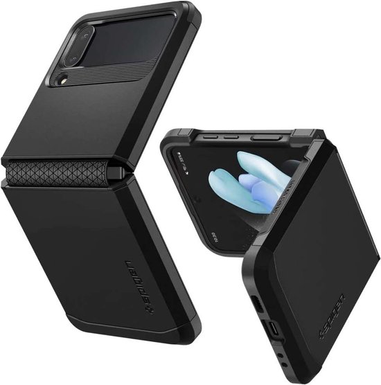 Spigen Tough Armor Case Geschikt voor Samsung Galaxy Z Flip 4 (Black) | bol