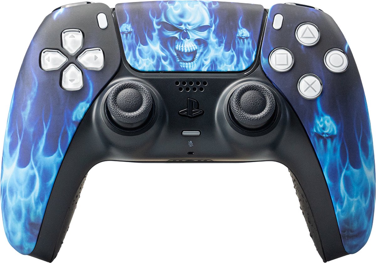 Sony PS5 DualSense draadloze controller - Blue Flames - Full Mod ...