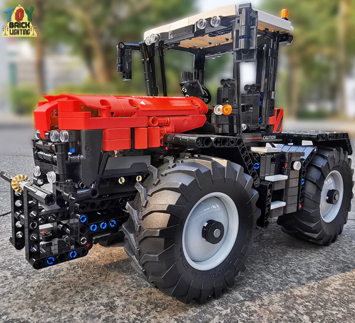4 in 1 Radiografische JCB Fastrac Trekker - Tractor met Werktuigen! MOC ...