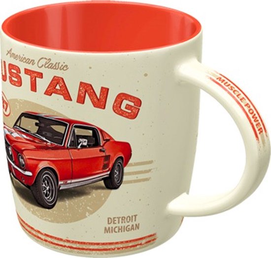 Ford Mok Mustang GT 1967 Rood - Magnetron- en vaatwasserbestendig | bol