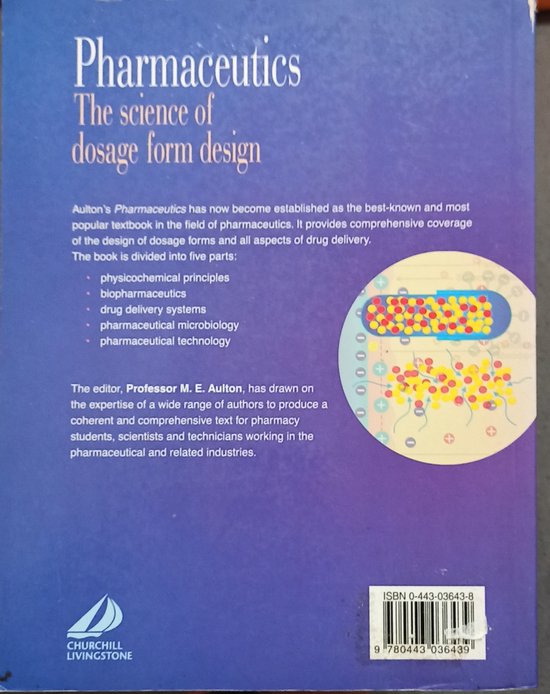 Pharmaceutics, Michael E. Aulton | 9780443036439 | Boeken | bol.com