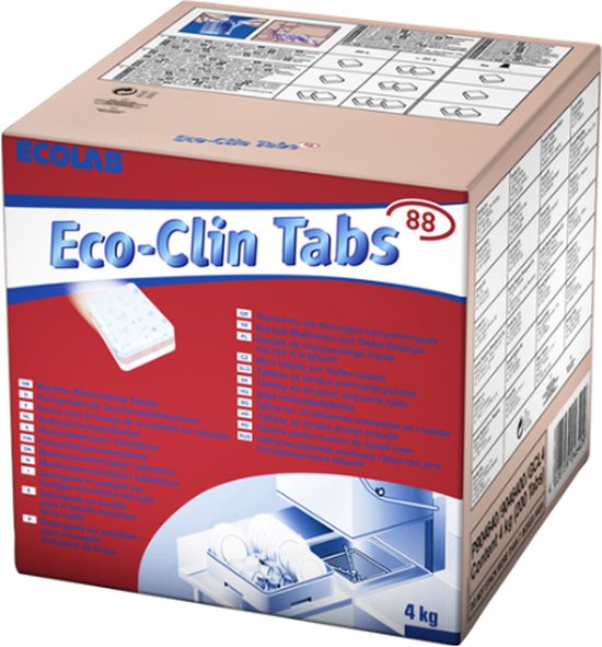 Ecolab | Vaatwastabletten | Eco-Clin Tabs 88 | 200st | bol