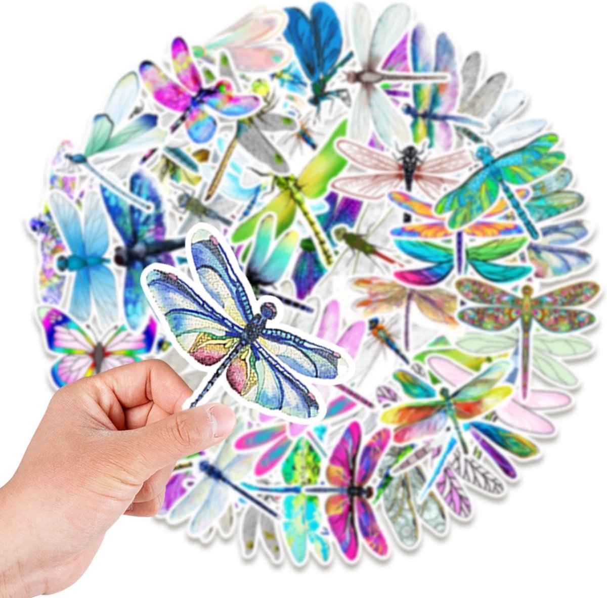 Libelle stickers - 50 stuks voor laptop, muur, agenda etc. - insecten - dragonfly | bol.com