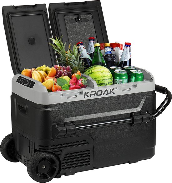 KROAK Mini-koelbox - elektrische compressor - campingvriesbox - 40L ...
