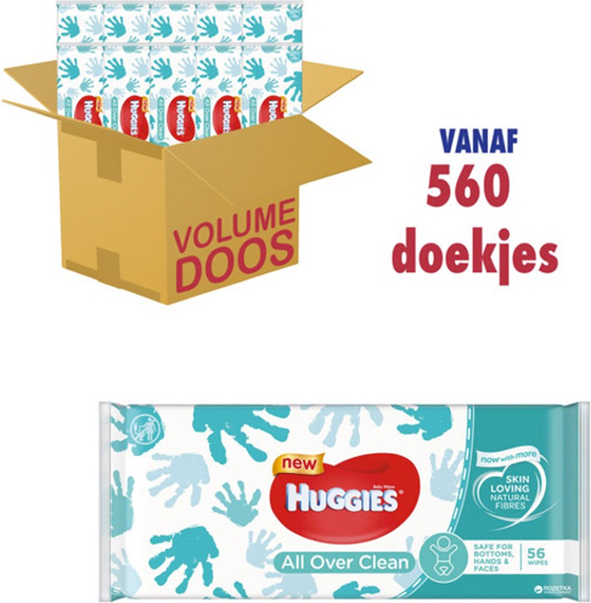 Huggies Baby Doekjes All Over Clean | bol.com