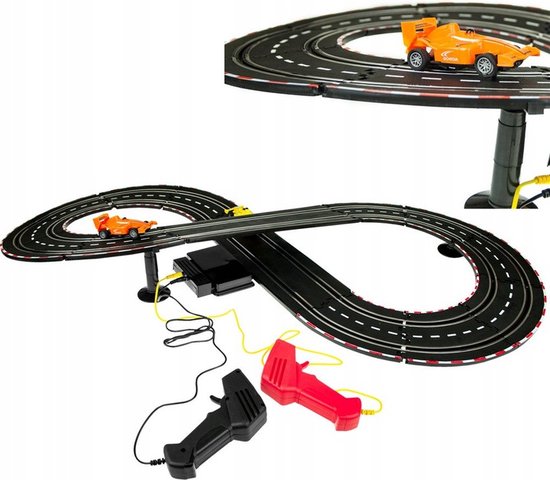 Racebaan met auto's 2 auto's 300 cm Turbo 1:43 Controllers | bol