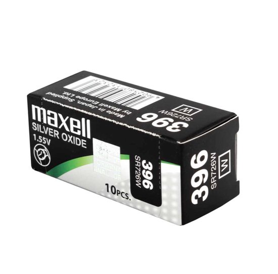MAXELL 396 / SR726SW zilveroxide knoopcel horlogebatterij 10 (tien ...