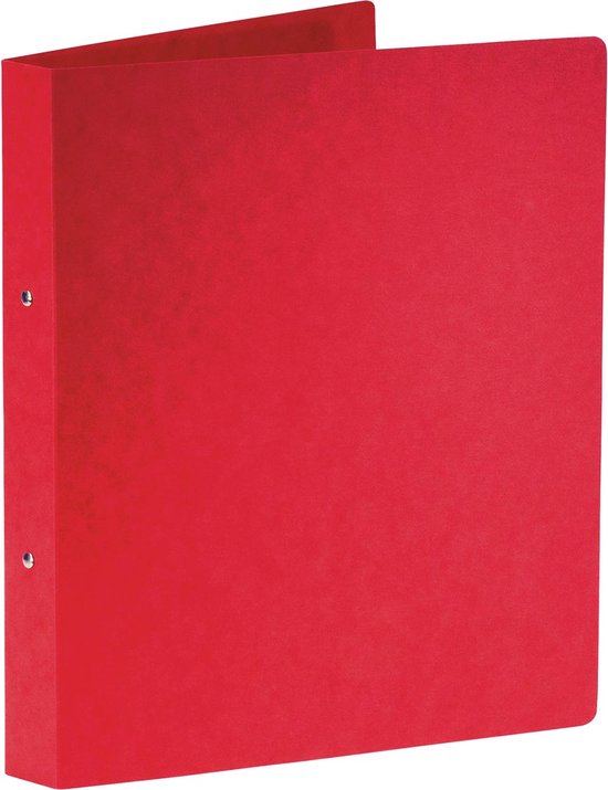Bronyl ringmap, voor ft A4, uit glanskarton, 2 ringen van 25 mm, rood ...