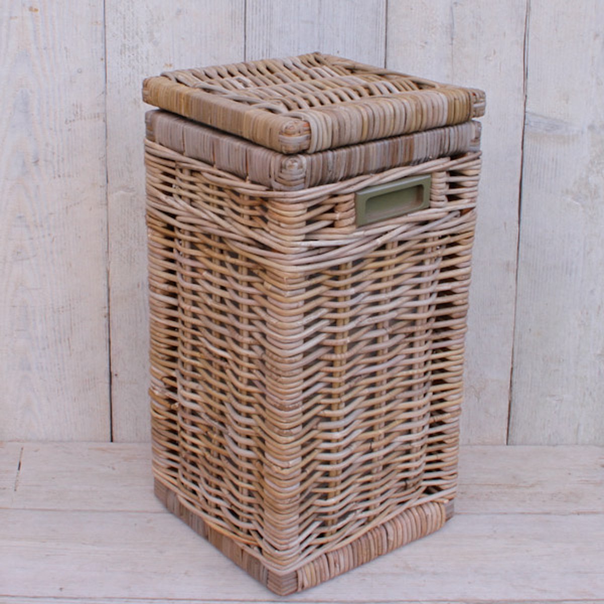 Migo Styling - Wasmand - Smal - Vierkant - Met deksel - 30-30-50 - Riet ...