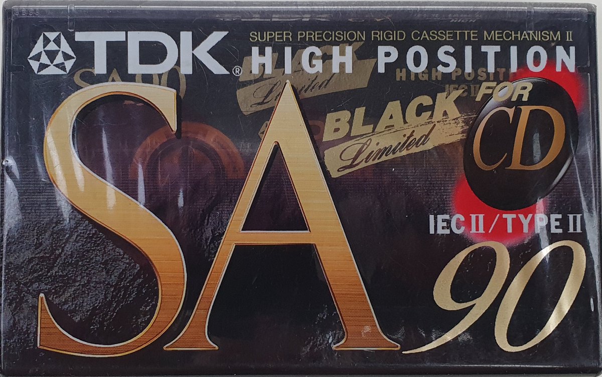 TDK SA-90 High Position Limited Edition Black Cassettebandje | bol