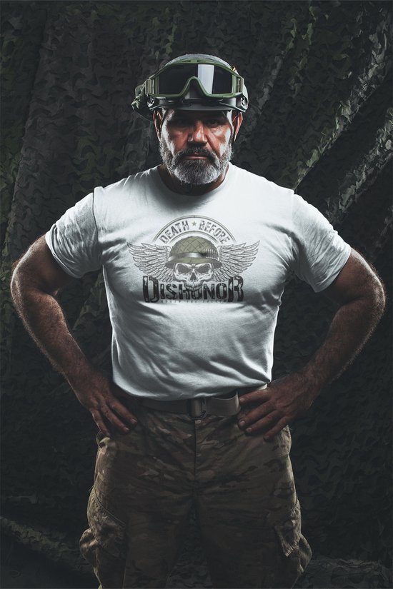 Rick & Rich Death before Dishoner - T-shirt XXL - Skull tshirt - t ...