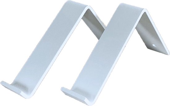 GoudmetHout Industriële Plankdragers L-vorm 15 cm - Staal - Mat Wit - 4 ...
