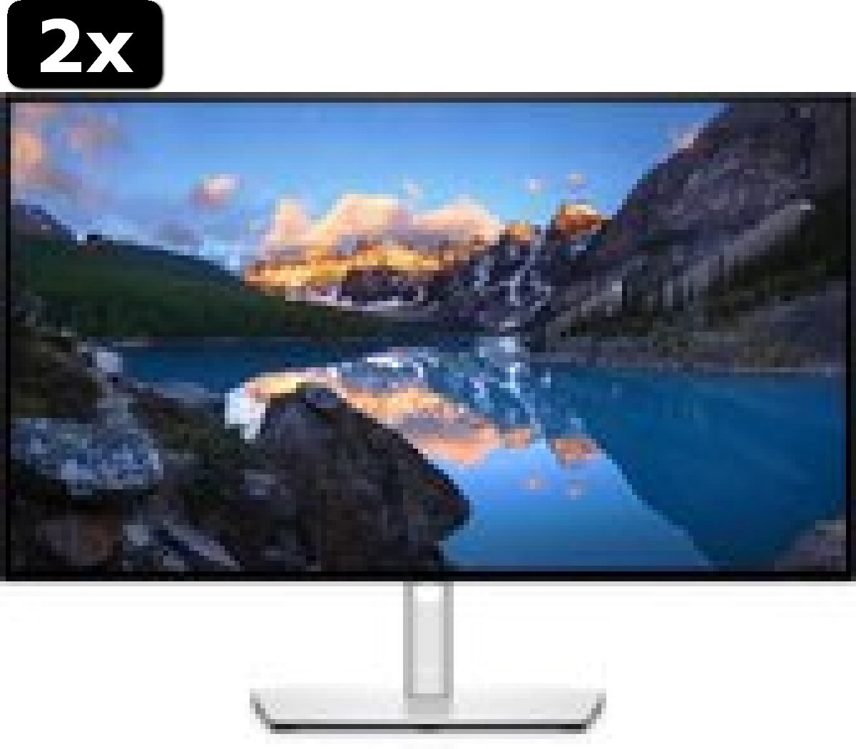 2x Dell UltraSharp U2722D - QHD IPS Monitor - USB-C 15w - 27 inch | bol.com