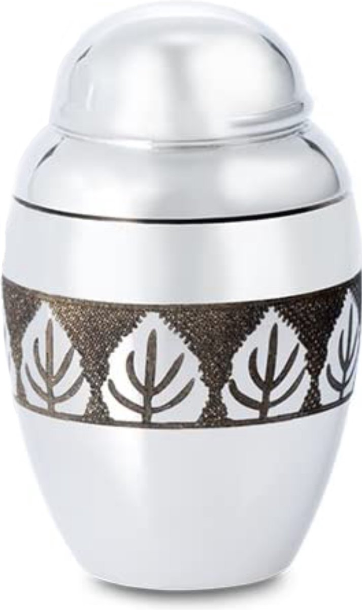Mini Urn met Boom symbolen - Kleine Asurne - Zilver | bol.com