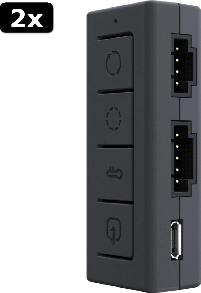 2x Cooler Master Addressable RGB Led small Controller | bol.com