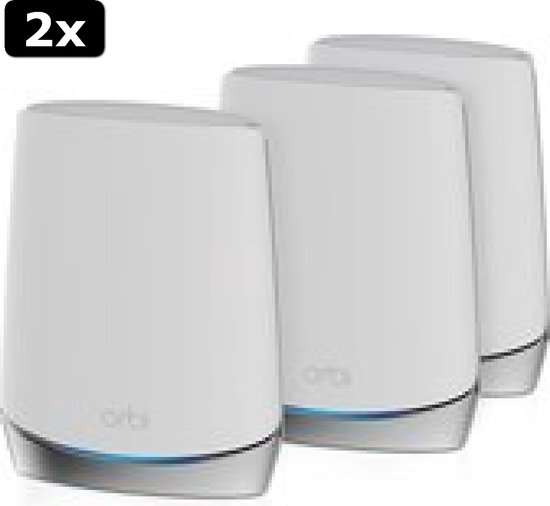 2x Netgear Orbi RBK753 - Mesh Wifi - Wifi 6 - 3 pack | bol.com