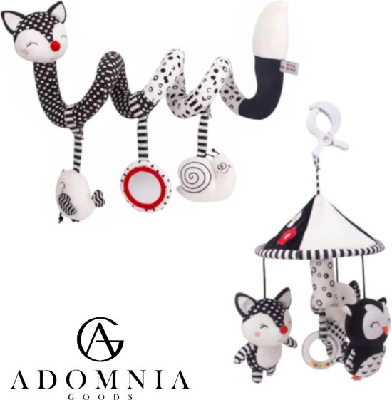 AdomniaGoods - Baby mobiel - baby spiraal - baby speelgoed - box ...