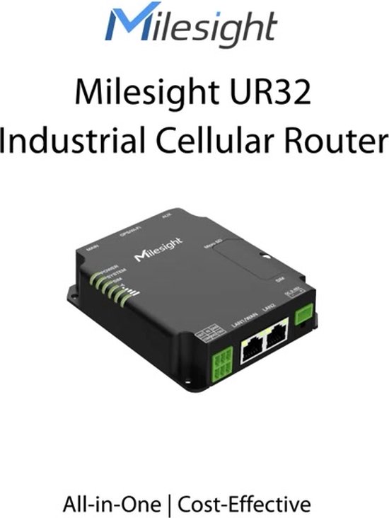 Milesight UR32 Industrial LTE-router POE & WiFi | bol