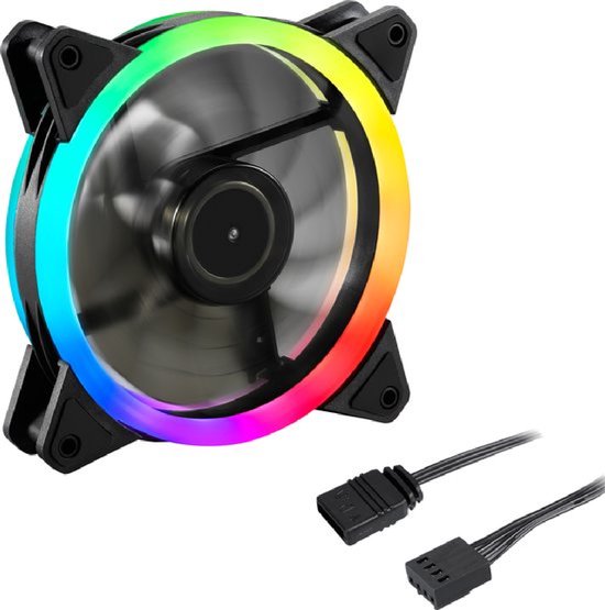 Sharkoon SHARK Blades PWM RGB Fan, zwart | bol