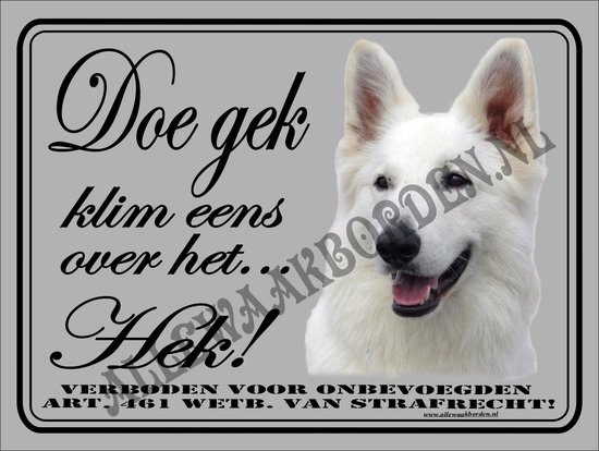 Witte Herder 193 a...formaat: 20x30 cm...(ondergrond: geborsteld ...