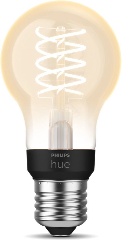 Philips Hue filament standaardlamp A60 - zachtwit licht - 1-pack - E27 | bol.com