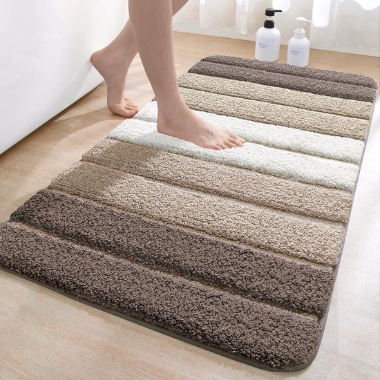 Badmat - Mat voor in de Badkamer 60 x 90 cm antislip zeer absorberend ...