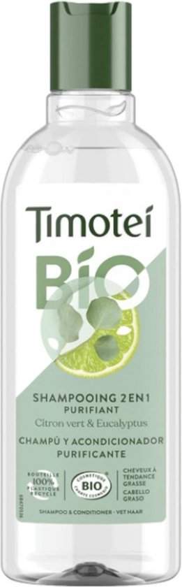 12x Timotei Shampoo - 300ml - bio purufiant eucalyptus & limoen 2in1 | bol