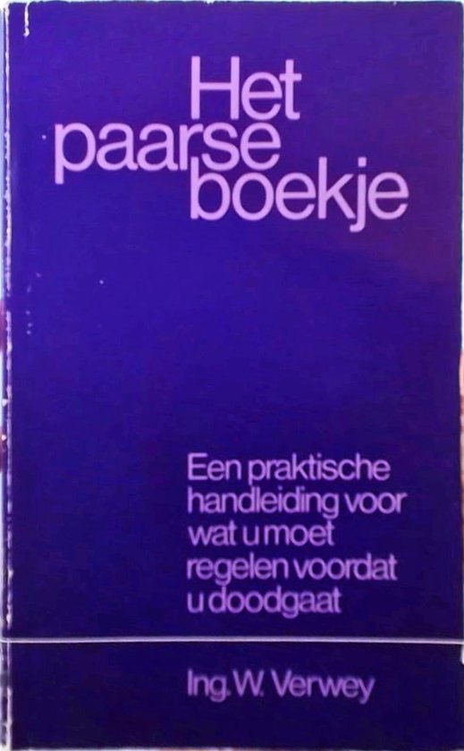 Paarse boekje, Harm Verwey | 9789061224846 | Boeken | bol