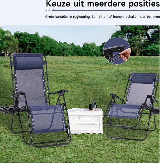 Vouwbare tuinstoel, ligstoel, tuinstoelen, zonnebed, campingstoel ...