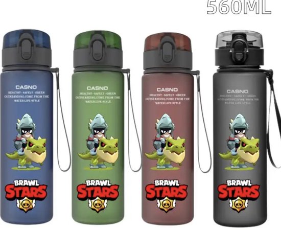 Drinkfles Brawl Stars - Waterfles Leon Brawl Stars - Groene Waterfles ...