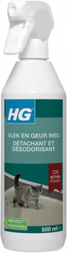 HG Pet Range Vlek & Geur Weg Kat 500 ml | bol